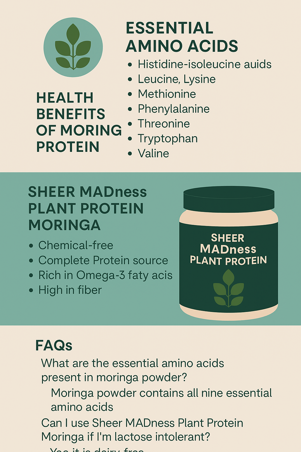 Moringa Protein: A Natural Source of Essential Amino Acids - Sheer MADness